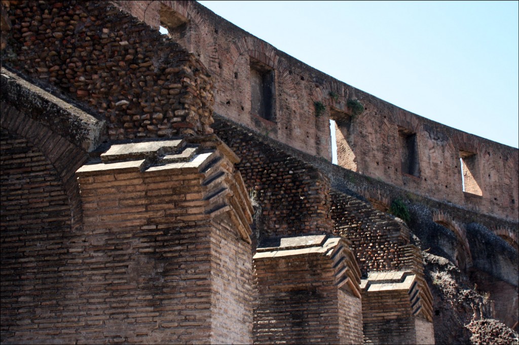 Details of the Interior of the Colosseum in Rome, Italy | Steve's ...